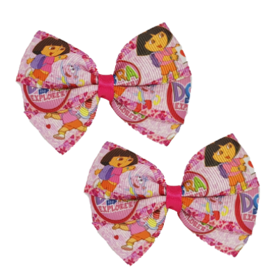 Bella Hair Bow - Dora the Explorer Non Slip Hair Bows Clips – Pinkberry ...