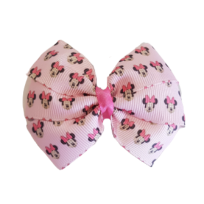 Bella Hair Bow - Minnie Mouse in Pink | Pinkberry Kisses